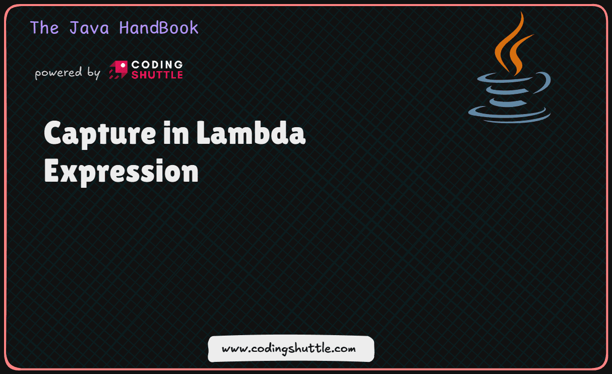 Capture in Lambda Expressions | Coding Shuttle