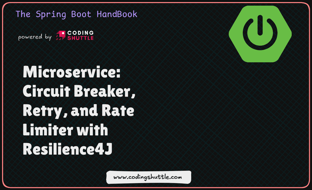 Microservice: Circuit Breaker, Retry, and Rate Limiter with Resilience4J | Coding Shuttle