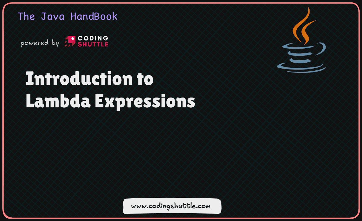 Introduction to Lambda Expressions | Coding Shuttle