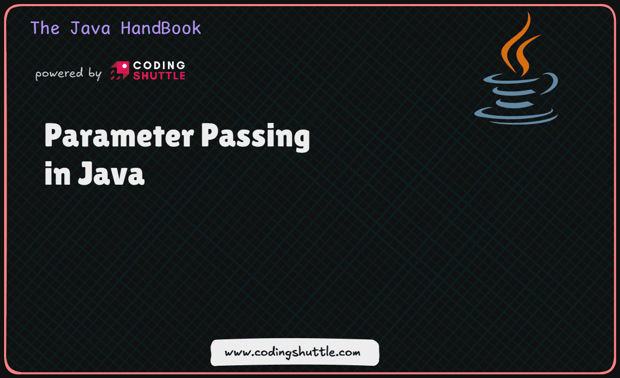 Parameter Passing in Java | Coding Shuttle