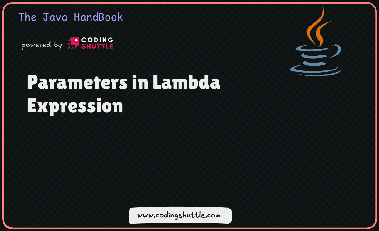 Parameters in Lambda Expression | Coding Shuttle