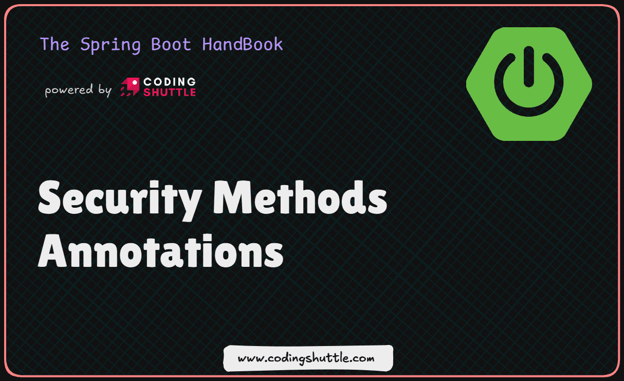 Security Methods Annotations | Coding Shuttle