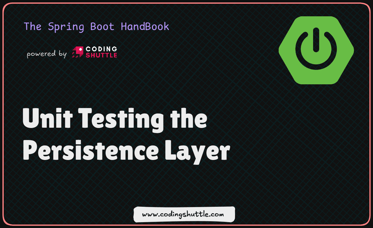 Unit Testing the Persistence Layer | Coding Shuttle